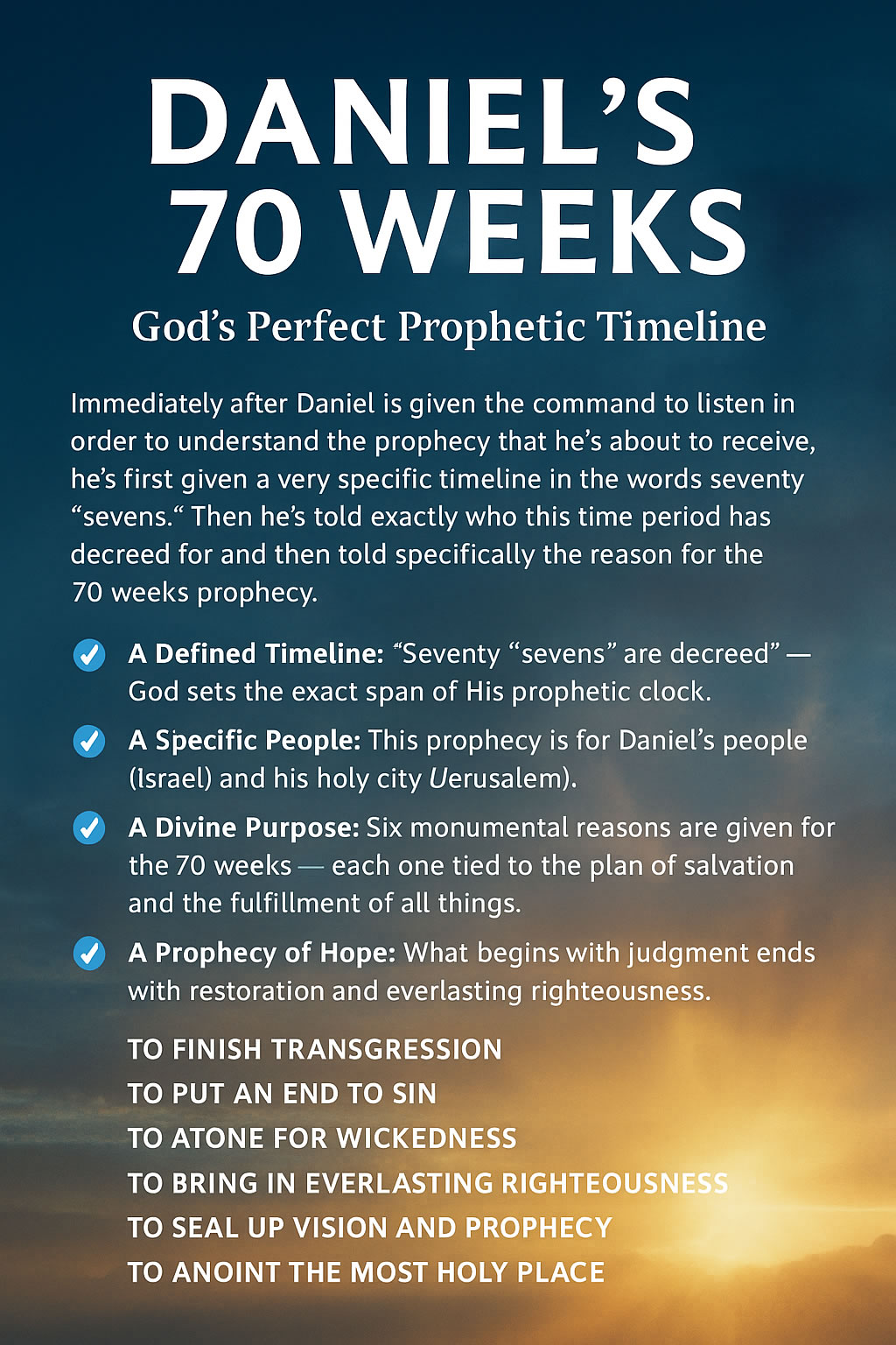 70 Weeks: God’s Perfect Timing Unpacked - Bible Study Simply